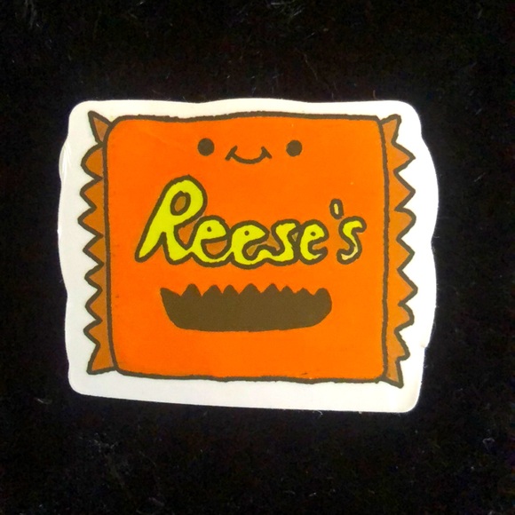 Design | 1 For 8 Sticker Bundle Reeses Peanut Butter Cup Smile Design ...